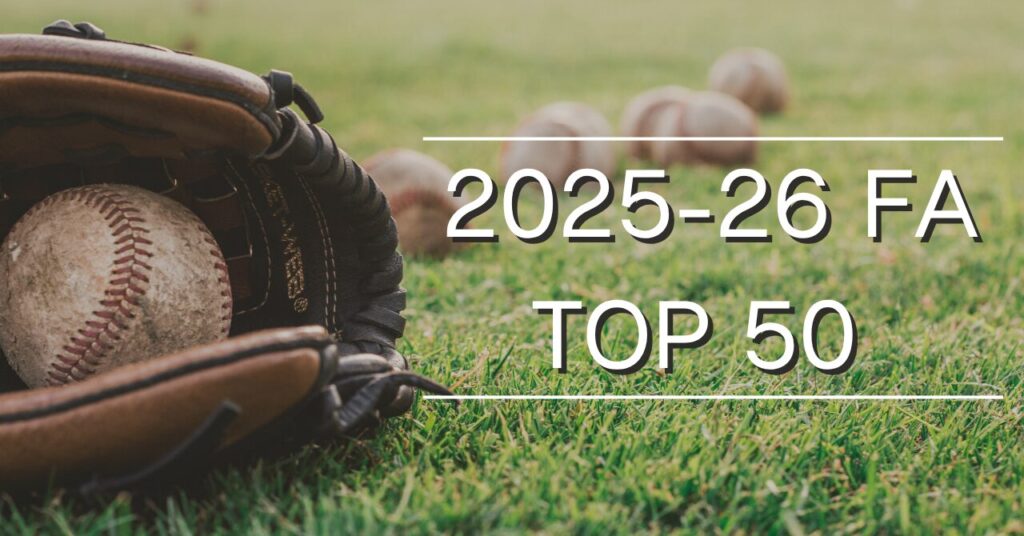 【MLB FA 2025-26】ストーブリーグの主役！FAランキングTOP50＆村上宗隆は驚異の4位 | 年俸ドットコム